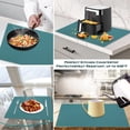 Extra Large Dark Green Countertop Mat - Silicone Table Kitchen Desk Mat ...