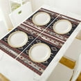Aztec Placemats Set of 6,Vintage Rustic Style Abstract Ethnic Tribal ...