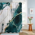 Bathroom Shower Curtain Natural Marble Stone Texture Waterproof Shower ...
