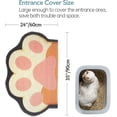 Cute Cat Litter Mat 35”x24”, Litter Box Mat, Litter Trapping Mat, Soft ...