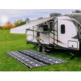 Camco 42833 8' x 20' Reversible RV Outdoor Mat - Features a Charcoal ...