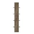 Danya B. Arica Utility Column 4-Tier Spine Wall Shelves - Hickory ...