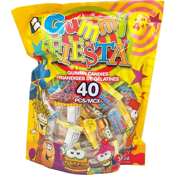 Gummy Fiesta gummy candies asst bag 40pcs, Gummy Fiesta gummy candies ...