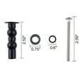 Toilet Hinge Screw Kit - Expanding Rubber Bolt Top Nuts Set for Mount ...