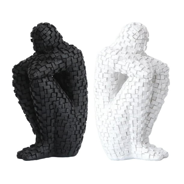 2Pieces People Bookends Ends Book Office for Shelves Shelf Decor ...