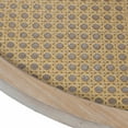 A&B Home Traditional Natural Wood Rattan Table, Open Cane Shelf - 29 ...