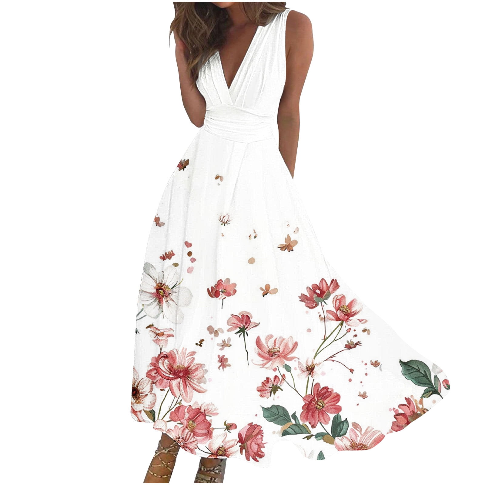 Click here for Qipopiq Summer Dresses For Women 2024 Swing A Line... prices