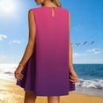 Chbgutlmr Sundresses for Women Sleeveless Crew Neck Ruffled Hem ...