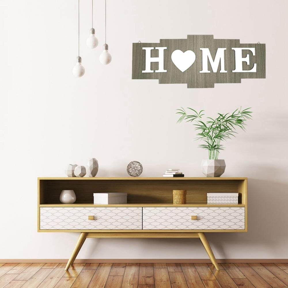 Home Sign Wooden Plaque Pendant Wall Door Sign for Christmas Party Art ...