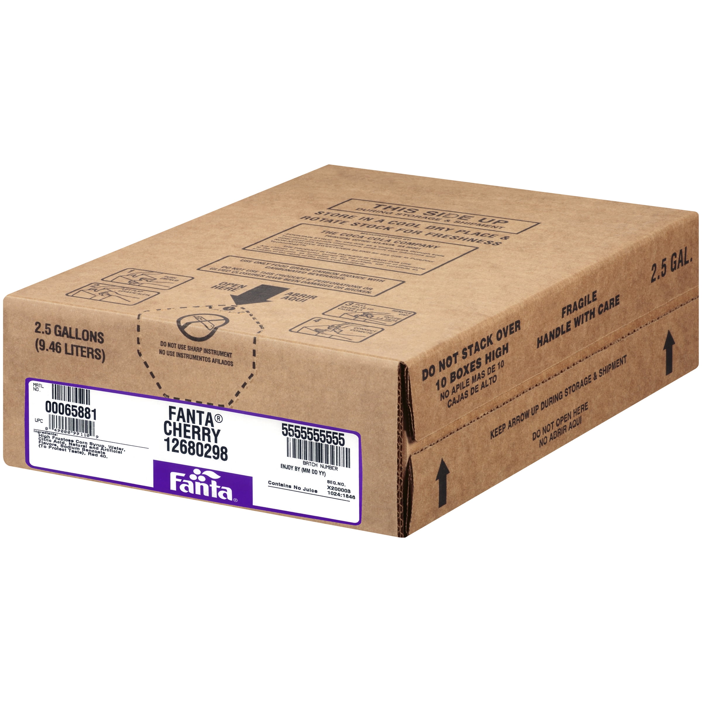 Fanta Cherry Fountain Syrup Bib, 2.5 Gallon - Walmart.com