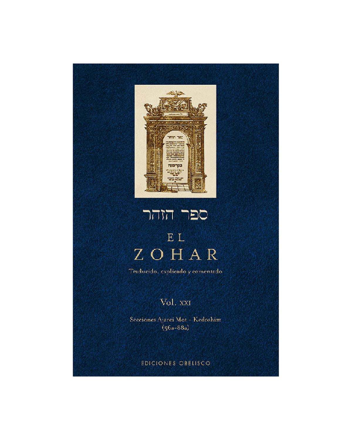 Libro El Zohar (vol. Xxi) Tapa Blanda, Autor Shimon Bar Iojai ...