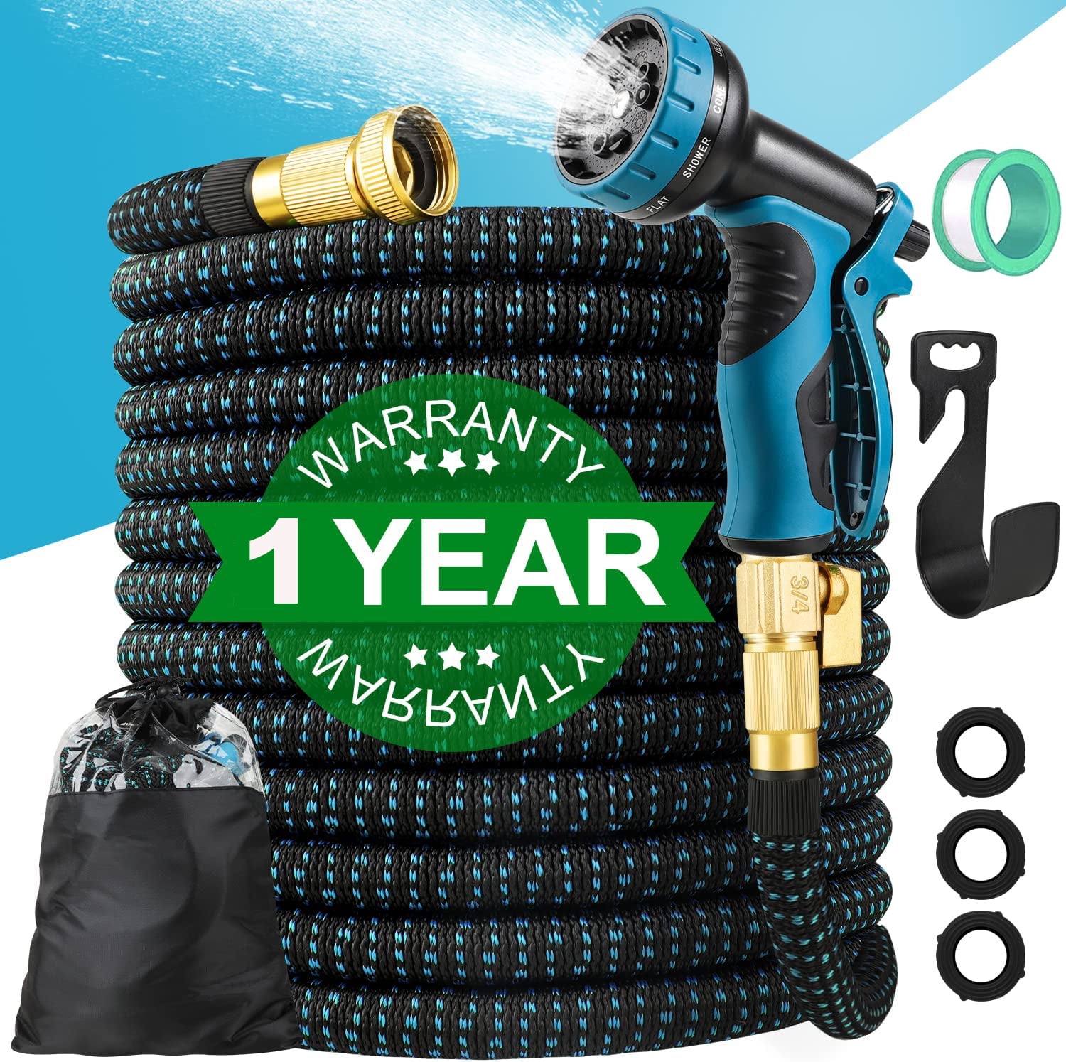 Kalgaden 150ft Garden Hose Expandable Expandable Water Hose With