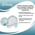 Disney Frozen 2 Anna & Elsa Ceramic Dining Set Collection | 16-Piece ...
