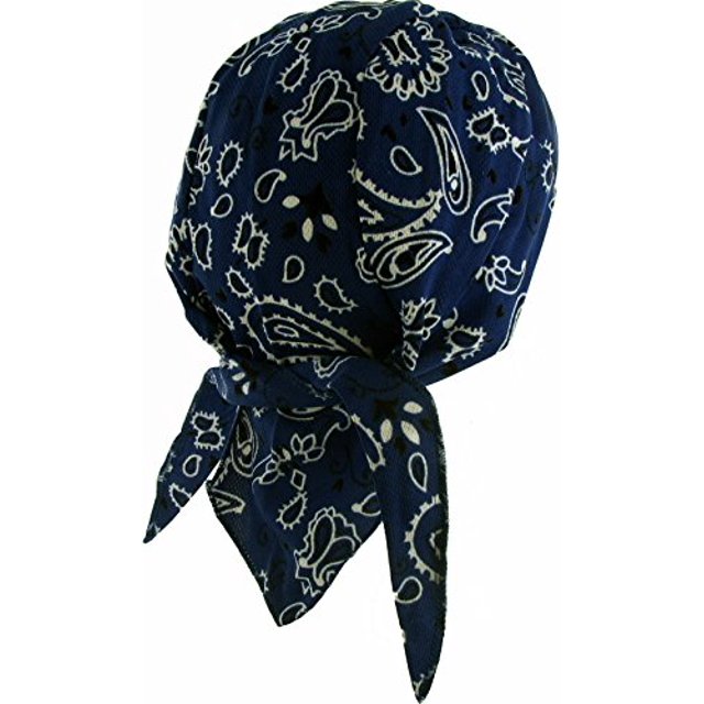 Paisley Doo Rag Du Rag Do Spandex Bandana Headwrap w SWEATBAND Chemo ...