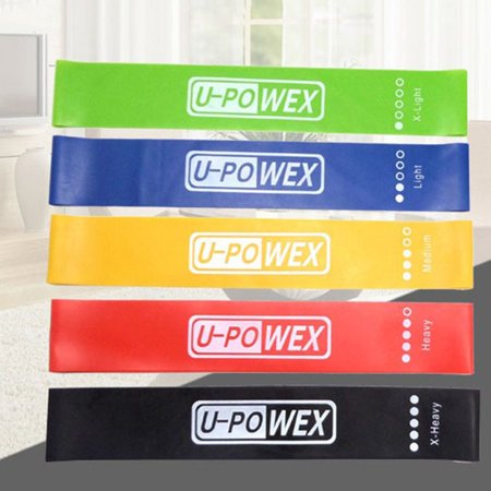 5pcs/set Natural Latex Pulling Force Bands Resistance Loop Exercise ...