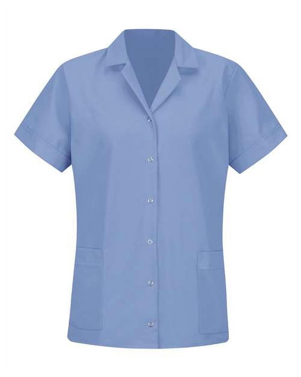 Red Kap® Women's Smock Loose Fit Gripper Front Short Sleeve - Walmart.com
