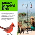 Yard Butler Adjustable Free Standing Bird Feeder with Bath Pole ...