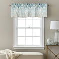 Abstract Art Valances for Windows Blue Green Watercolor Gradient Mosaic ...