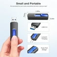 TOPESEL 64GB USB Flash Drives Retractable Slide USB 3.0 Thumb Drive ...