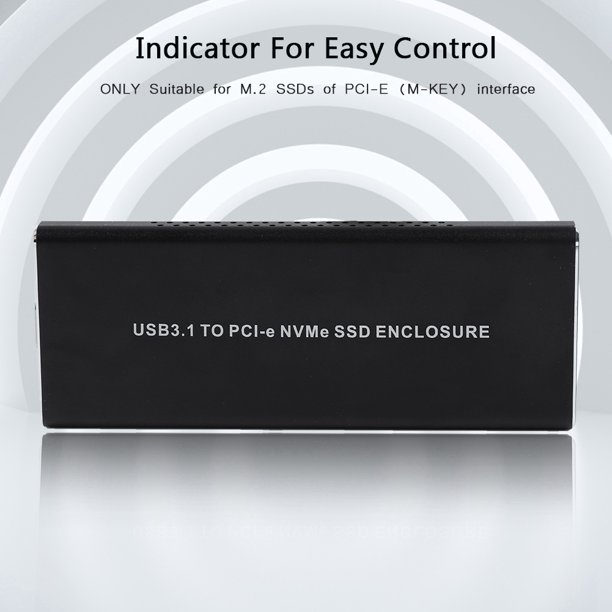Black With Indicator Support Hot Swap HDD Enclosure, NVME M.2 To Type ...