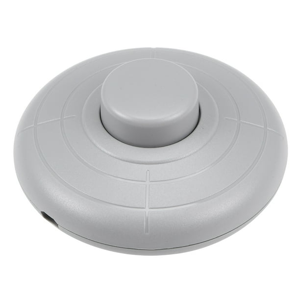 Uxcell Round Lamp Foot Pedal Push Button Latching Foot Switch Nylon ...