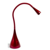 Newhouse Lighting 28 in. Gooseneck Red LED Desk Lamp with USB Charging ...