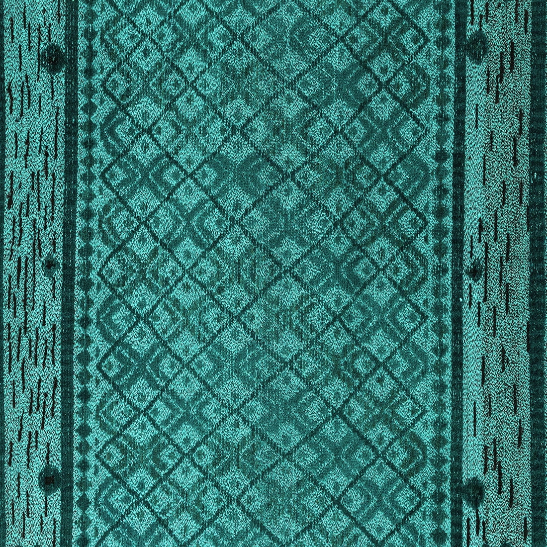 Ahgly Company Indoor Square Abstract Turquoise Blue Modern Area Rugs, 5 ...