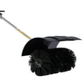 Outdoor Hand Held Broom, 52cc Gas Power Broom Walk Behind Sweeper ...