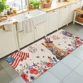 2x6ft Area Rug,Independence Day Cute Cat Washable Large Rugs Soft Non ...