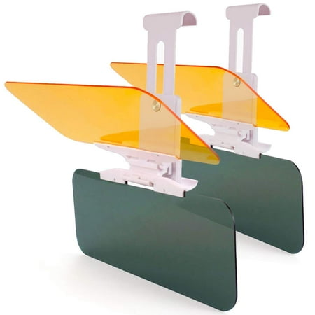 2 PACK-Car Visor Sun Blocker Anti-Glare Extender Windshield For Day ...