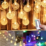 Solhice 40ft LED Twinkle Lights, 80 LEDs, Warm White & Multicolor ...