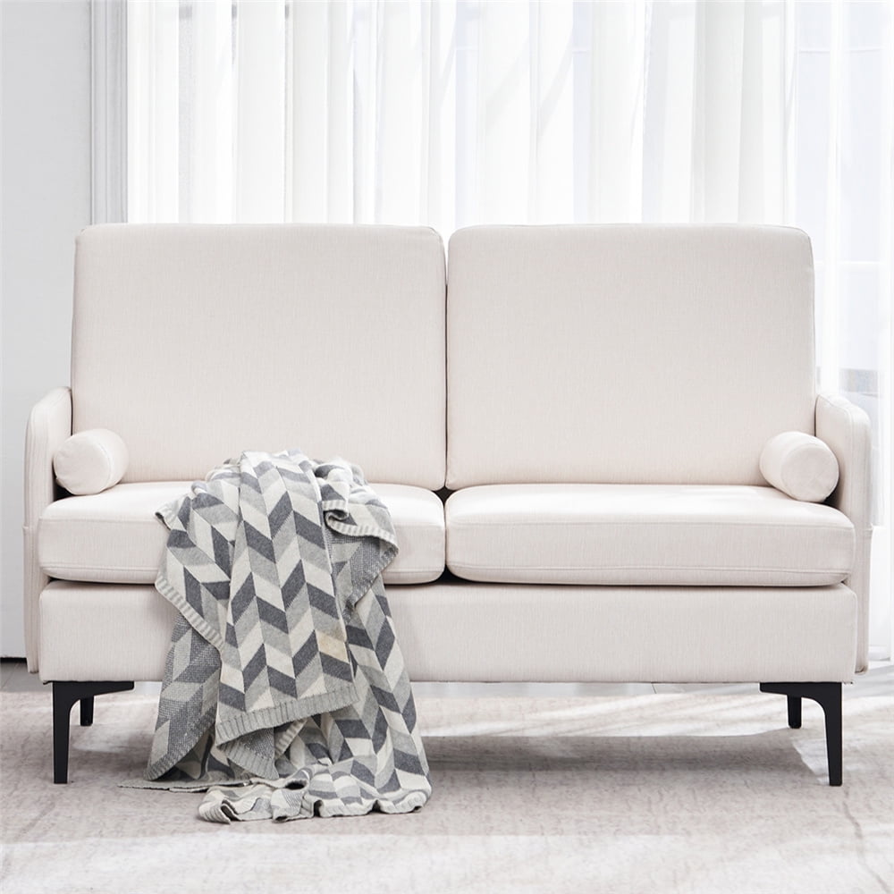 Small Spaces Sofa, Mid Century Modern Loveseat Sofa, Upholstered Sofa ...