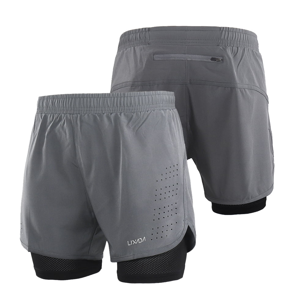 Click here for Lixada Mens 2-In-1 Running Shorts Quick Drying Bre... prices