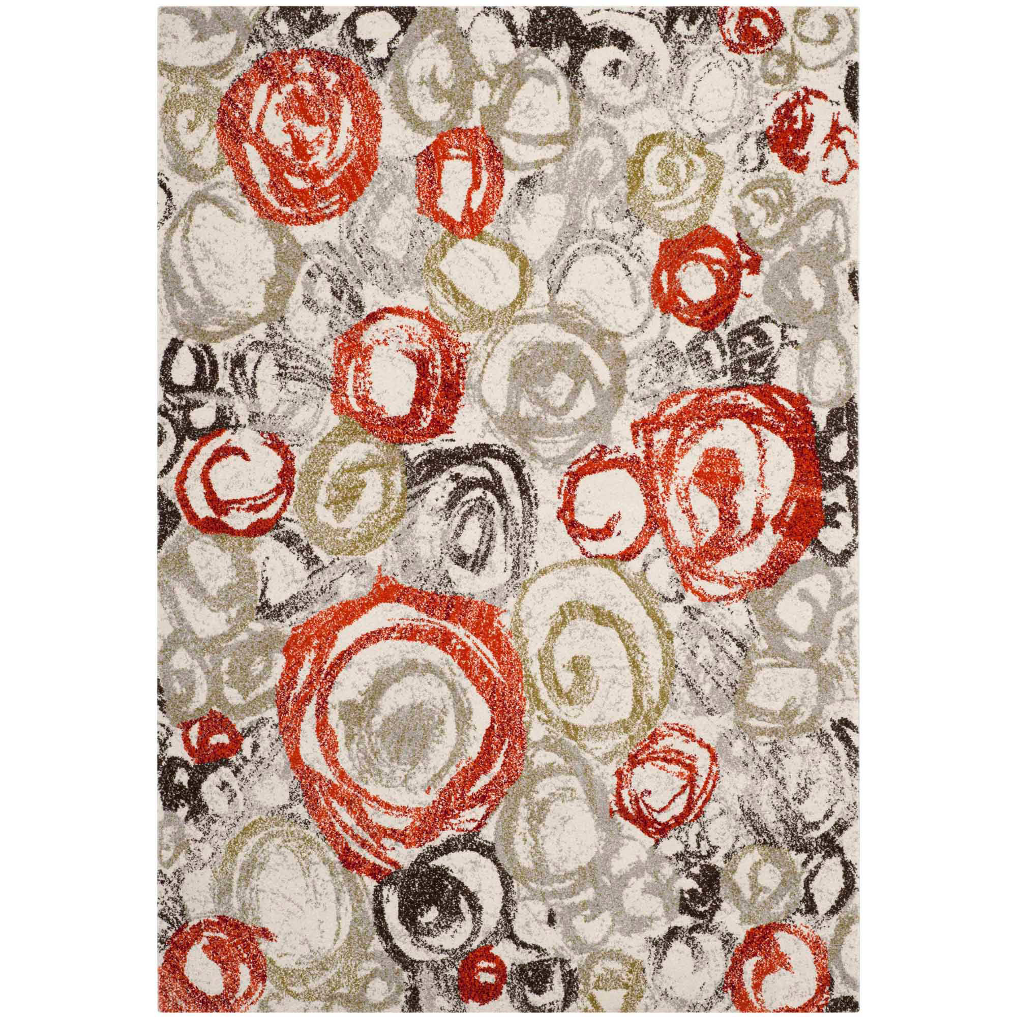 Safavieh Porcello Chanelle Geometric Circles Area Rug or Runner ...