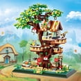 1130PCS Creative Sakura Tree House Building Blocks City Street View ...