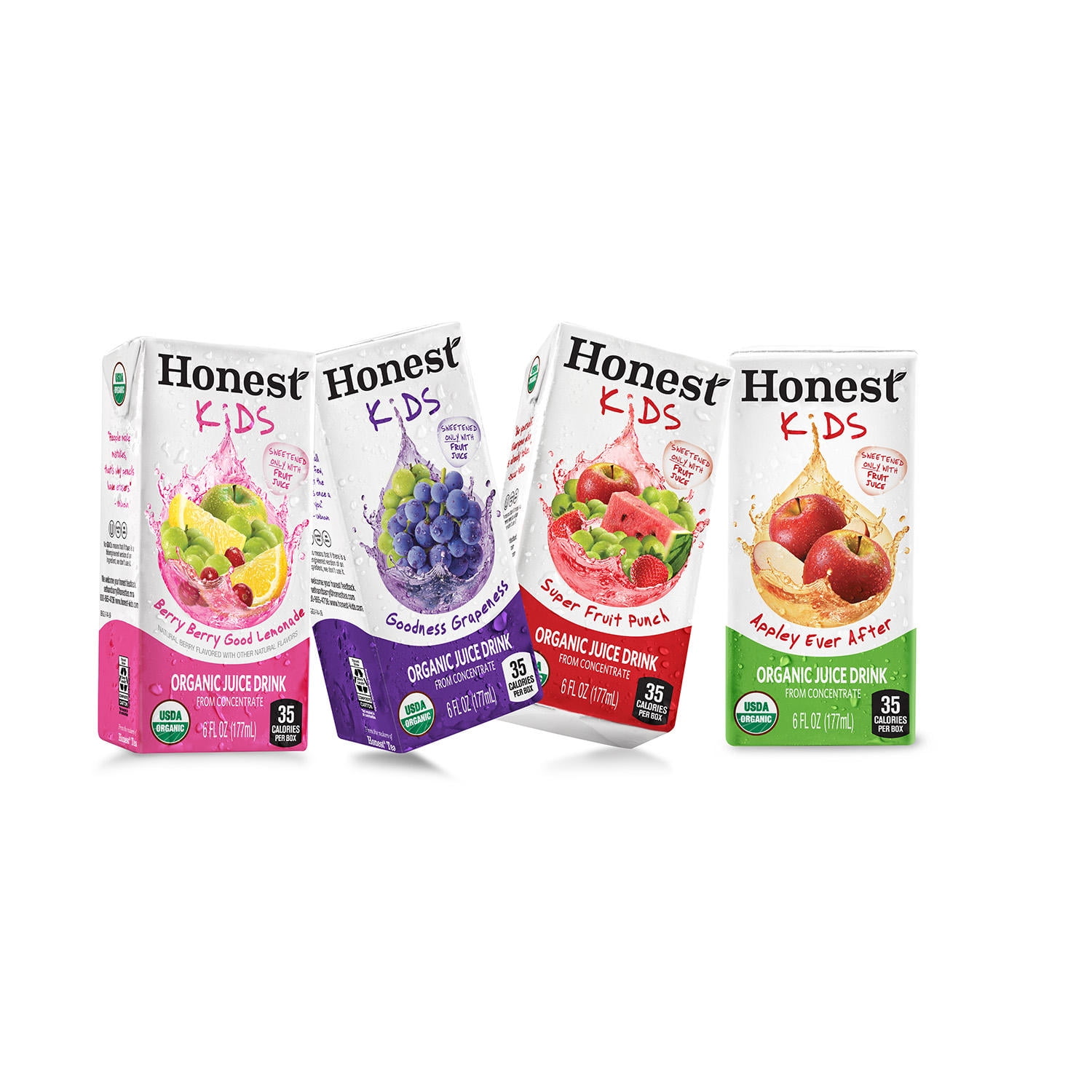Honest Kids Organic Fruit Juice Drink Boxes Variety Pack (6oz / 40pk ...