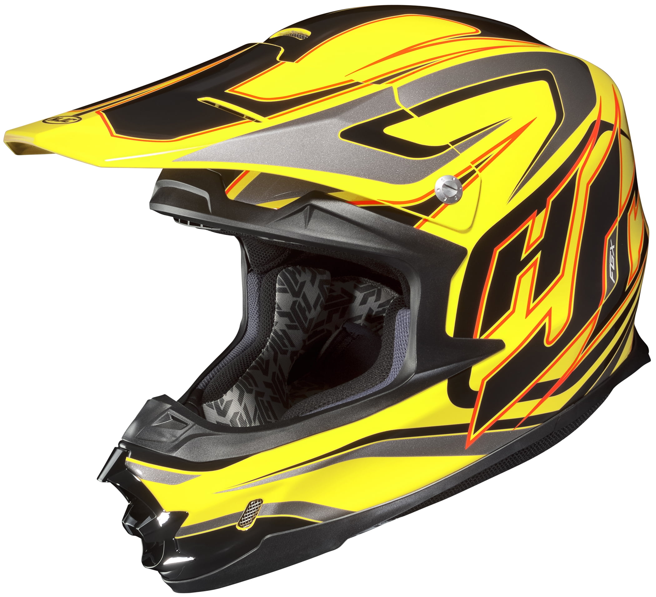 HJC FG-X Hammer Helmets Yellow Multi XSM 0867-1003-03 - Walmart.com
