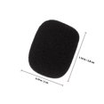 BESTYASH 100Pcs Black Sponge Covers for Lapel Mic Windproof Microphone ...