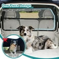 Furggis Dog Car Barrier Escape-Proof, 46" Wide Car Divider with See ...