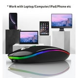 TENMOS Wireless Bluetooth Mouse, Rechargeable Silent Dual Mode ...