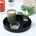 Metal Tray Trays For Organizing Black Storage Coffee Table Decor ...
