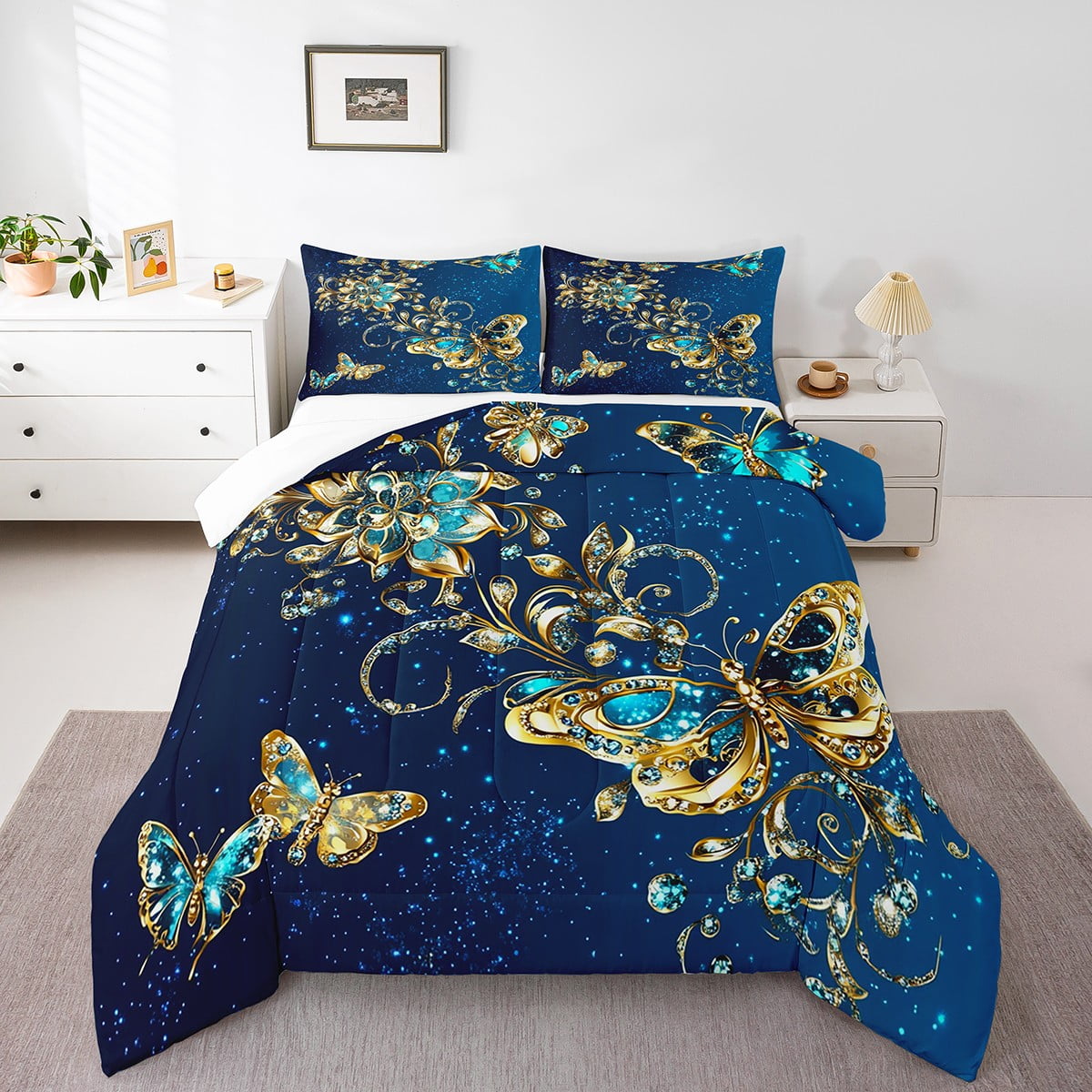Click here for Erosebridal Dreamy Butterflies Comforter Sets Quee... prices