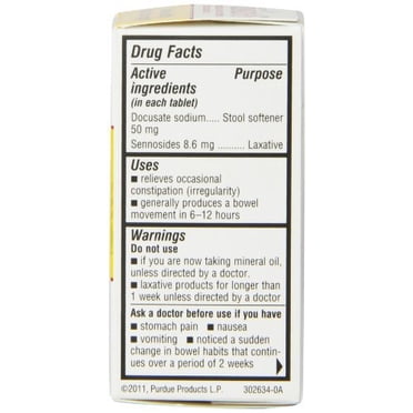 Senexon-S Generic for Senokot-S, Laxative & Stool Softener, 1000 Count ...