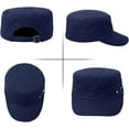 Army Cadet Cap for Men Women Military Flat Top Cap Unisex Basic ...