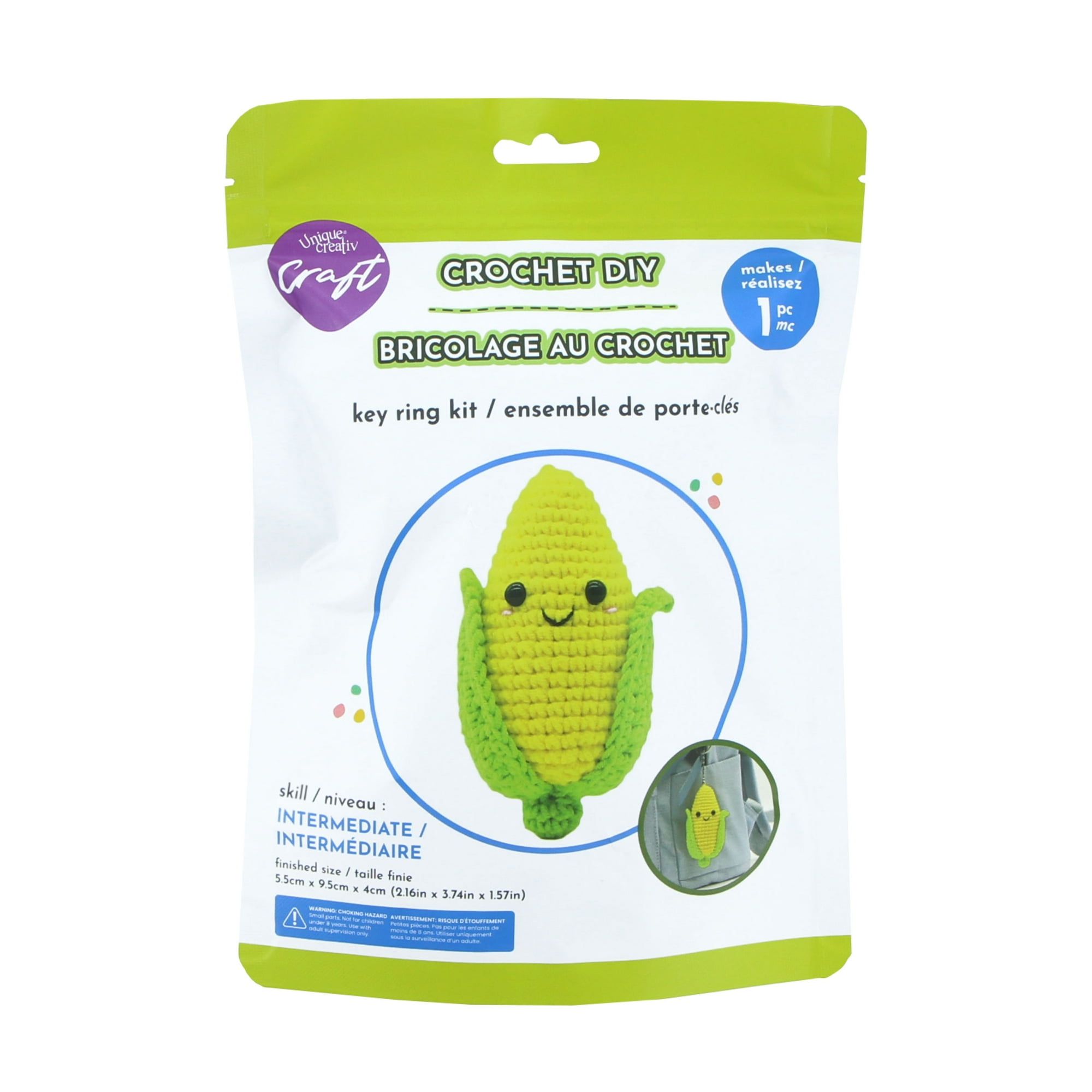Click here for Unique Creativ Craft Crochet Key Ring Kit - Corn... prices