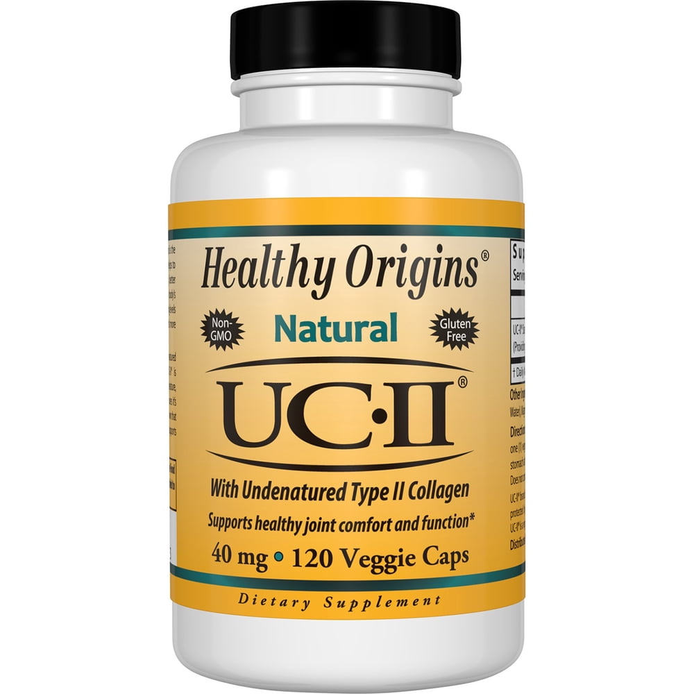 Healthy origins uc-ii 40 mg vegetarian capsules, 120 ct - Walmart.com ...