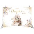 Floral Books Bridal Shower Backdrop A New Chapter Begins Photography ...