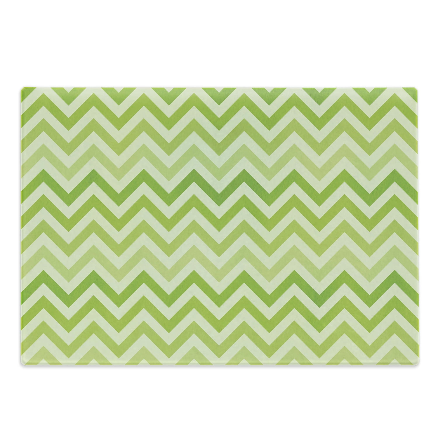 Lime Green Cutting Board, Chevron Traditional Zig Zag Pattern with ...