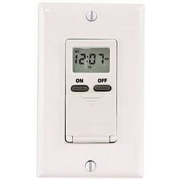 Timer 7 Day Programmable Lcd Digital In Wall White - Walmart.com