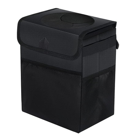 Car Trash Can, 100% Leak-Proof Waterproof Car Garbage Can with Lid ...